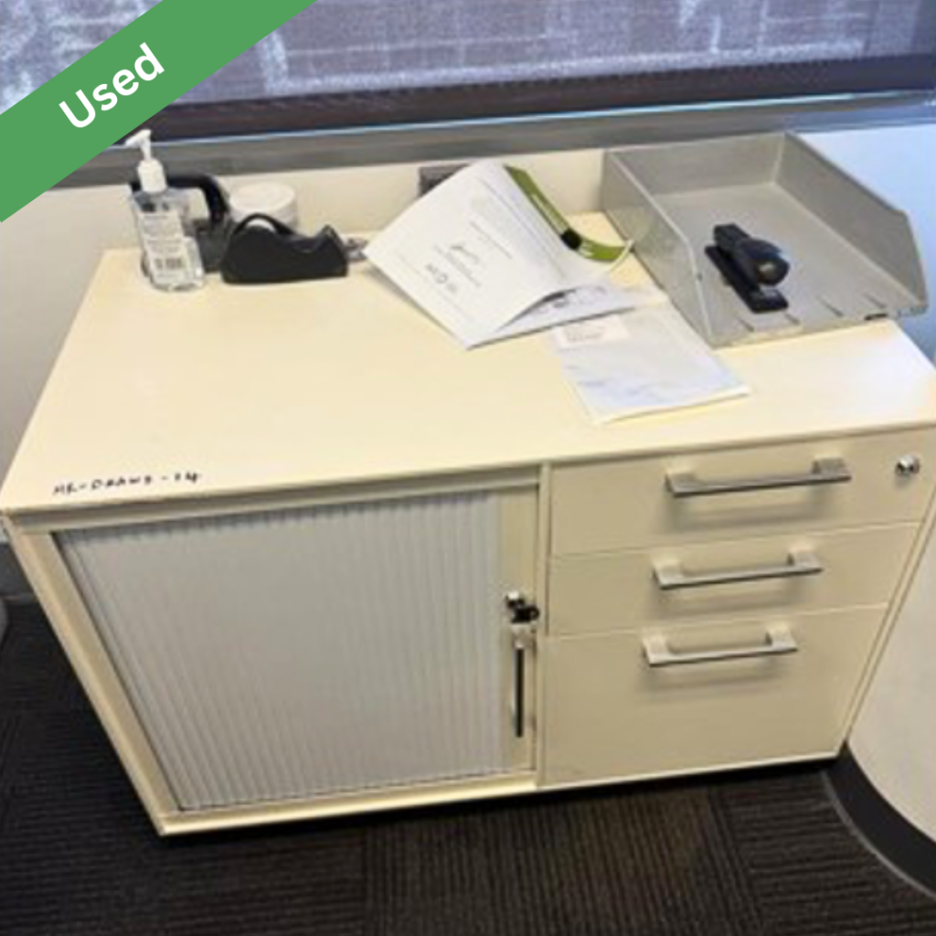 3-Door with Sliding Compartment (Used) - Sydney Used Office Furniture
